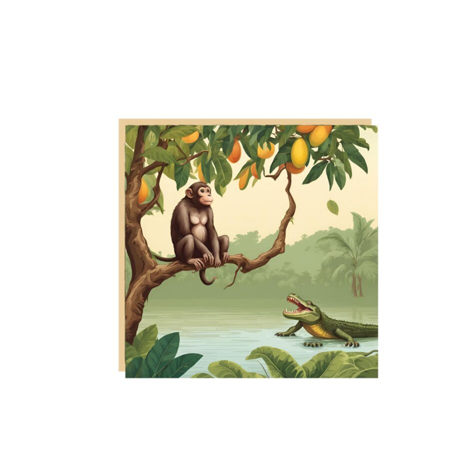 The Monkey and the Crocodile – From the Jataka tales – STORIBUZZ